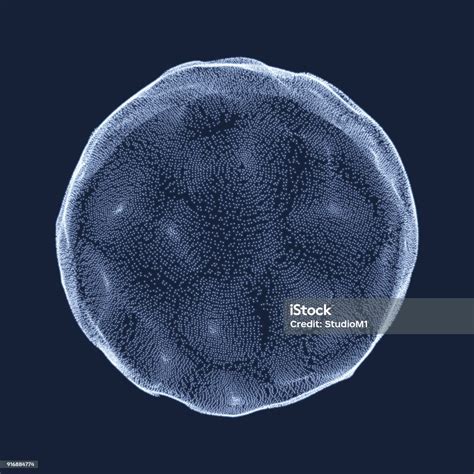 포인트의 구성 된 영역입니다 추상 세계 그리드입니다 영역 그림입니다 3d 그리드 디자인입니다 기술 개념입니다 벡터 일러스트입니다 구에 대한 스톡 벡터 아트 및 기타 이미지