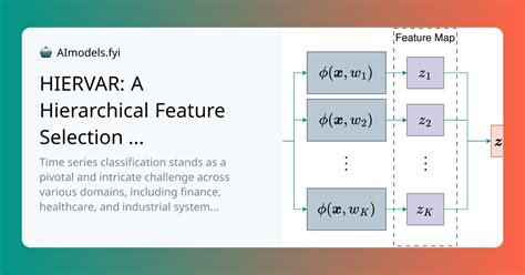 hiervar a hierarchical feature selection method for time series
