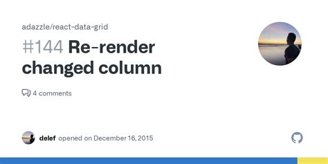 Re Render Changed Column Issue Adazzle React Data Grid GitHub