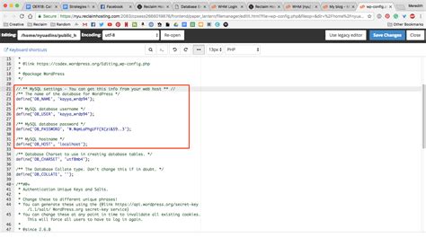 Fixing Database Connection Error Reclaim Hosting