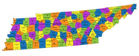 Political Map Capitol Of Tennessee