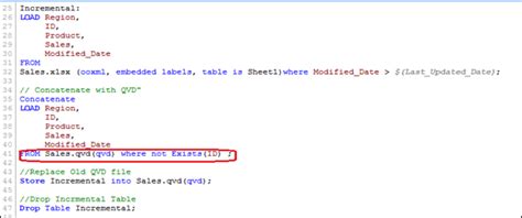 How To Implement Incremental Load In Qlikview
