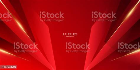 추상적 인 배경 디자인 현대 빨간색과 금색 기하학적 요소 벡터 일러스트 레이 션 0명에 대한 스톡 벡터 아트 및 기타 이미지 0명 3차원 형태 그라데이션 Istock