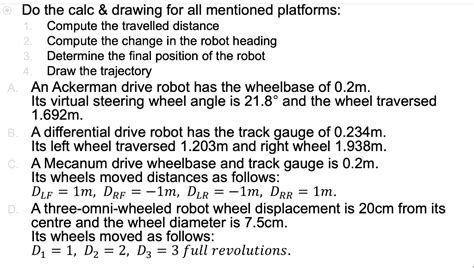 Show All The Steps In Each One Do The Calc Drawing For All Mentioned Platforms Compute The