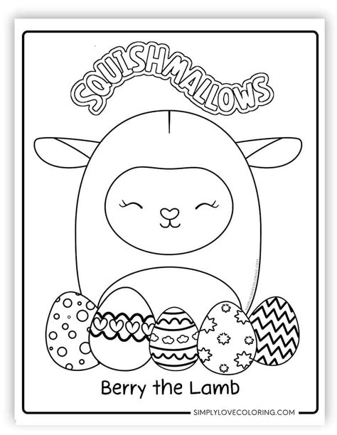 27 Easter Squishmallow Coloring Pages Free Pdf Printables Simply