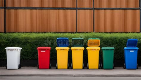 A Captivating Scene Showcases A Well Organized Grouping Of Recycling