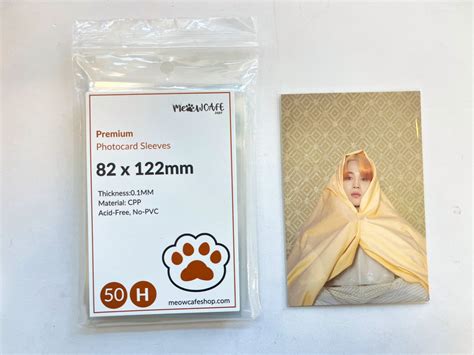 82x122mm Meowcafe Premium Cpp Card Sleeve For Kpop Photocards