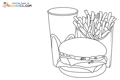 Раскраски Еда Распечатать бесплатно