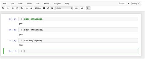 Any Functional Jupyter Kernel For Mysql Stack Overflow
