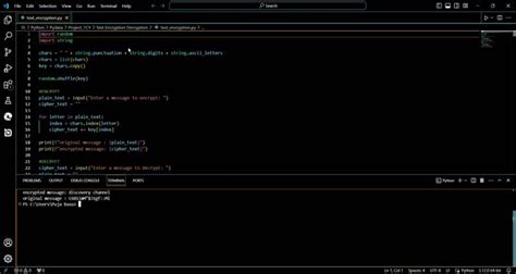 Internship Week3 Cyberdosti Cybersecurity Python Encryption