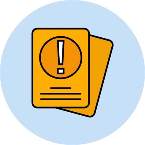 Premium Vector Yellow Card Flat Illustration