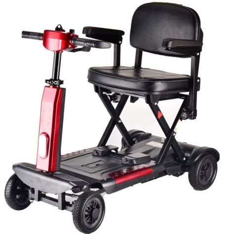 Lightweight Electric Automatically Folding Mobility Scooter With
