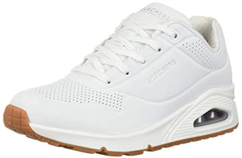 Skechers Womens Street Uno Lace Up Casual Sneaker Wide Width