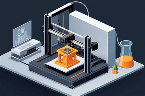 premium photo craft an illustration of a 3d printer in action
