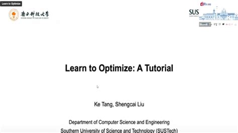 Tutorial Learn To Optimize Ieee Computational Intelligence Society