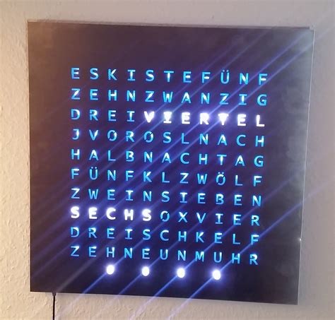 github janitz word clock a pretty standard wordclock based on an