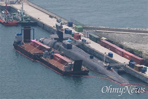 미국 핵잠수함 부산 입항 나흘째 오마이뉴스