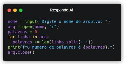 Arquivos Python Resumo e Exercícios Resolvidos Responde Aí