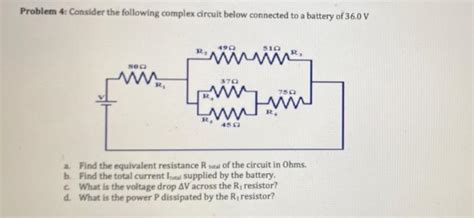 complex resistor circuit problems circuit diagram