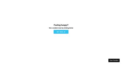 RANDOM MEAL GENERATOR Codesandbox
