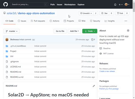 github solar2d demo app store automation how to create set up ios