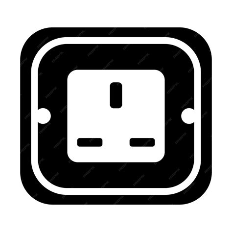 Premium Vector Electric Socket Icon Logo Illustration Design Template