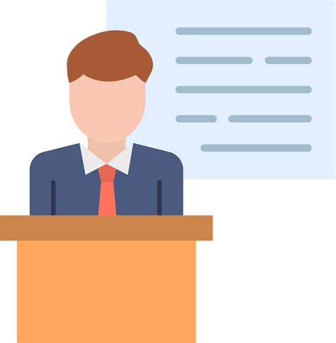 Lecture Icon Vector Image 24231117 Vector Art At Vecteezy