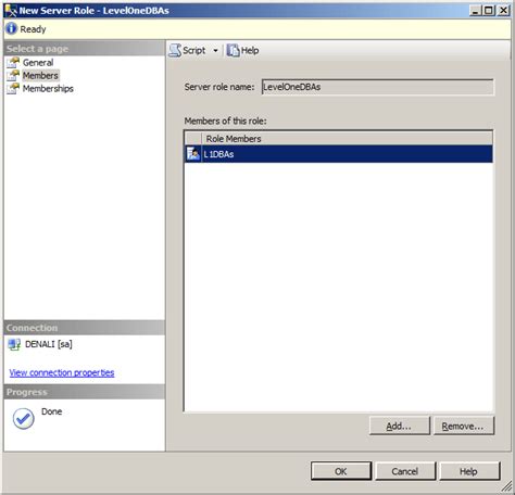 Creating A Sql Server 2012 User Defined Server Level Role