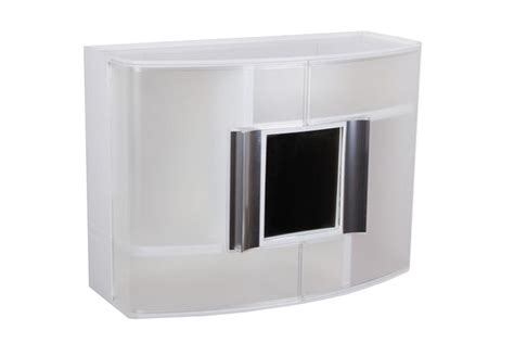 Шафа у ванну кімнату Prima Nova з дзеркалом прозорий 9316 фото отзывы характеристики в