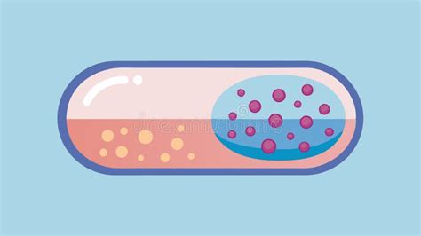 Exosome Action Diagram A Simple Vector Illustration Showing A Crosssection Of A Supplement