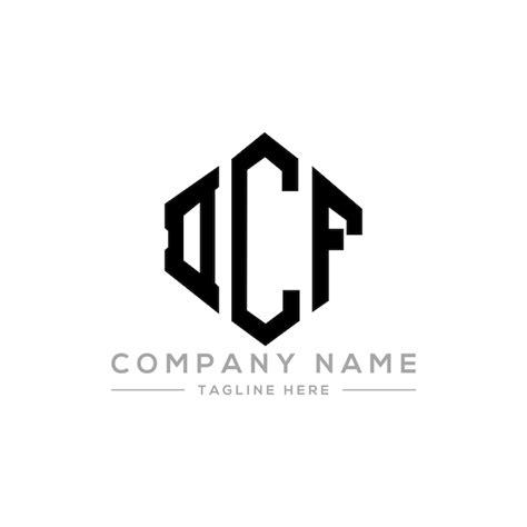 Premium Vector Dcf Letter Logo Design With Polygon Shape Dcf Polygon