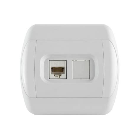 Communication Socket Rj45 8 8 With One Module Cat6 Utp Metalka