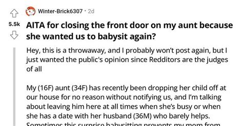 Redditor Gets The Heat From Family Members After Slamming Door On Aunt