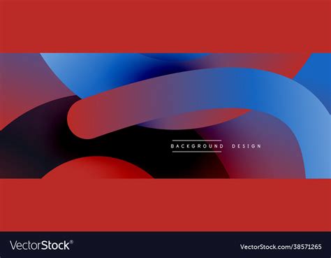 Abstract Overlapping Lines And Circles Geometric Vector Image
