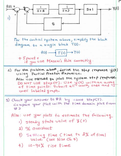 Solved For The Control System Above Simplify The Block Chegg