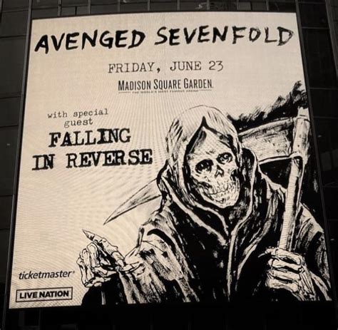 To Those Going To The La Nyc Avenged Sevenfold And Falling In Reverse