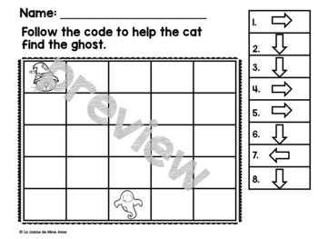 UNPLUGGED CODING FOR BEGINNERS HALLOWEEN By La Classe De Mme Anne