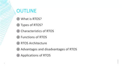 RTOS Real Time Operating Systems PPTX