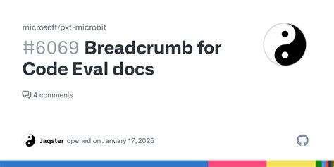 Breadcrumb For Code Eval Docs · Issue 6069 · Microsoftpxt Microbit