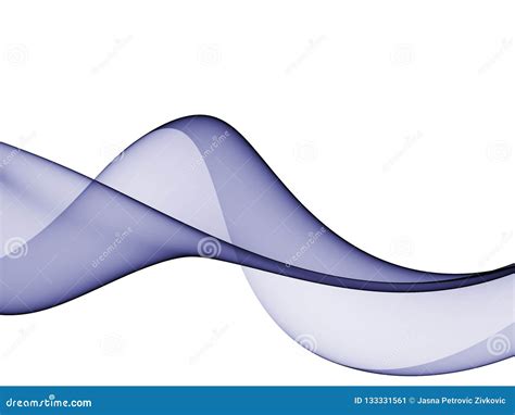 Abstract Blue Flow Wave Background Stock Illustration Illustration Of