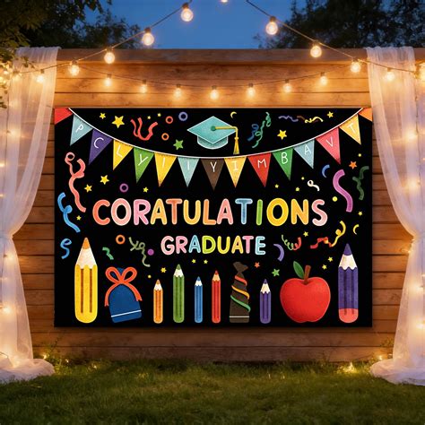 Graduation Season Banner Unique Design Fashionable Trends Graduation