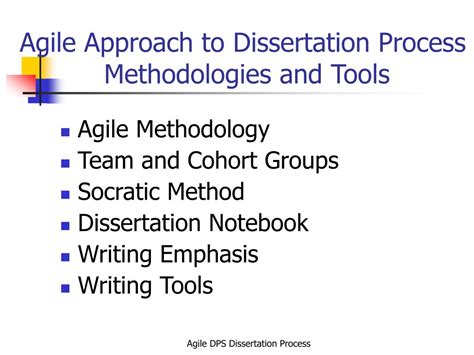Ppt The Agile Approach To The Dps Dissertation Process Powerpoint