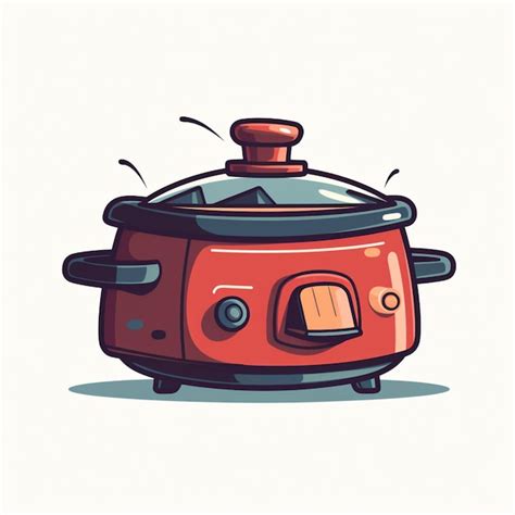 Premium Ai Image A Red And Black Toaster With A Red Handle And A Small Window