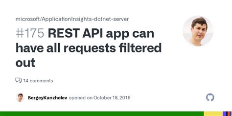 REST API App Can Have All Requests Filtered Out Issue Microsoft ApplicationInsights