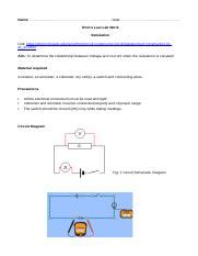 OHM S LAW LAB Docx Name