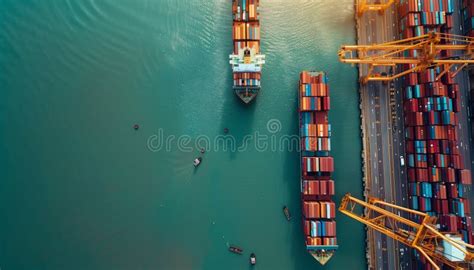 Import And Export Operations Of Containers Global Business Logistics