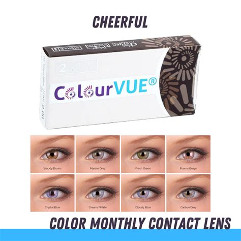 Colourvue Cheerful 2 Pcs Color Monthly Contact Lens Colourvue Cheerful 2 Pcs Color Monthly Contact Lens