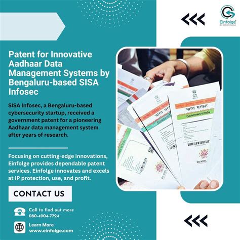 Einfolge On Linkedin Sisainfosec Aadhaardatamanagementsystems Aadhaar Patents Datasecurity…