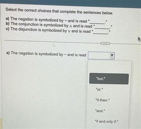 [answered] select the correct choices that complete the sentences below