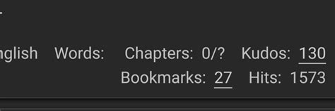 I Tried Clicking On A Fic And It Doesnt Work Chapter Count Shows 0